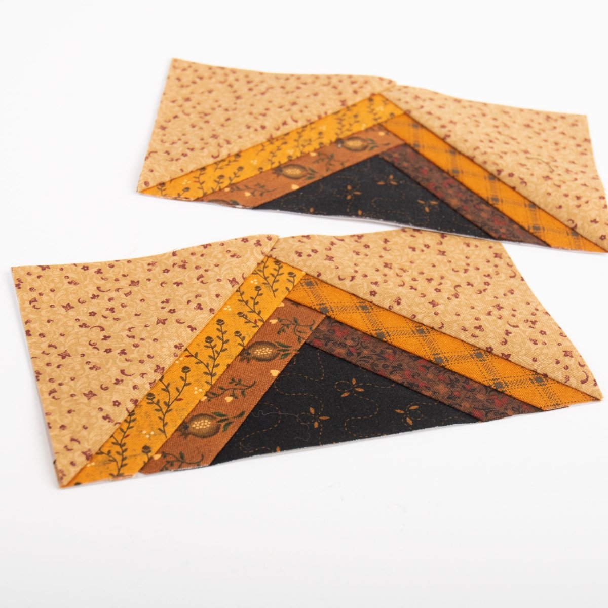Flying Geese FPP Template Log Cabin Variation | Meaford Pattern Press